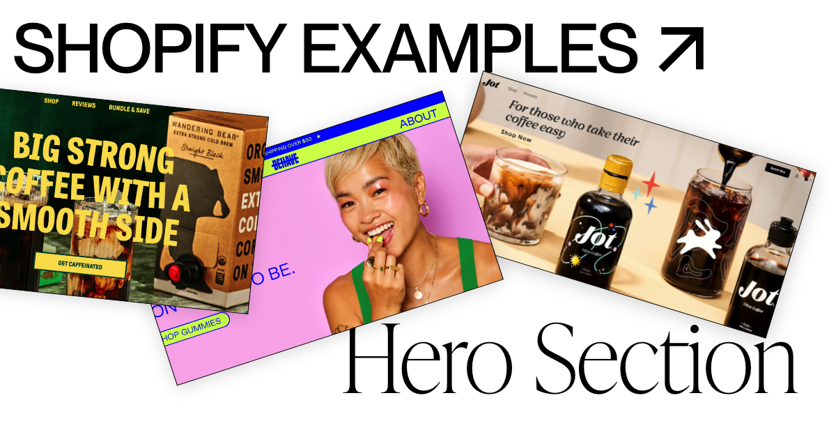 Recently updated: The best Shopify Hero Section examples to give you ...