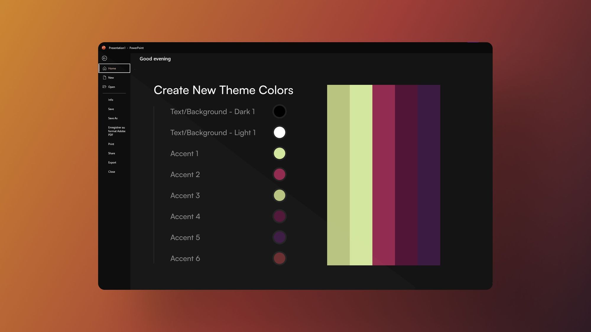 Comment utiliser le thème de couleurs dans PowerPoint