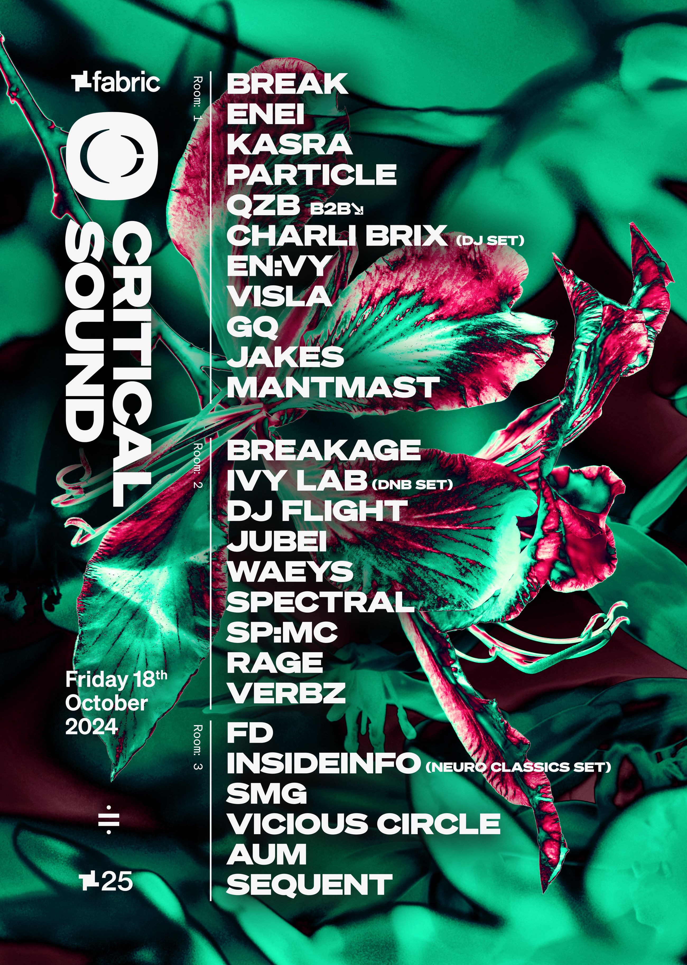 FABRICLIVE X CRITICAL: Break, Ivy Lab, Breakage, DJ Flight, Kasra, Enei ...