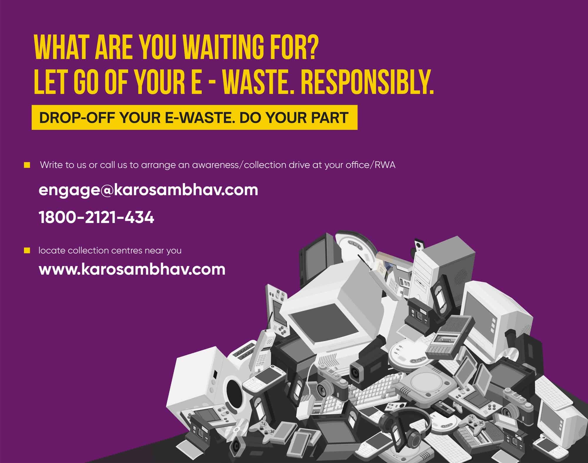 Recycle Waste Responsibly - Collection Centres by Karo Sambhav