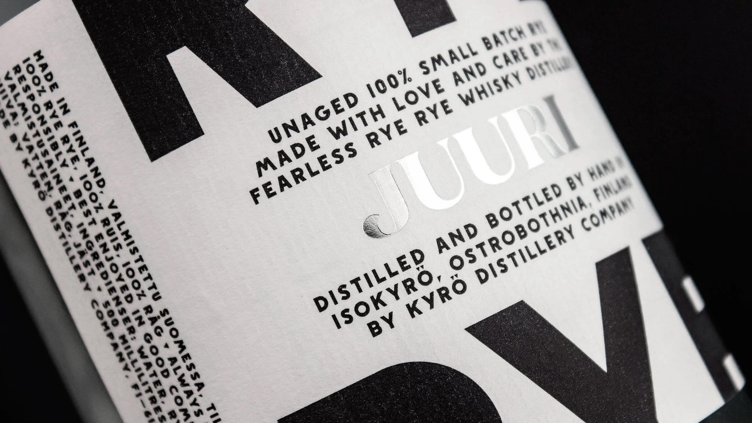 Kyrö distillery branding by Werklig