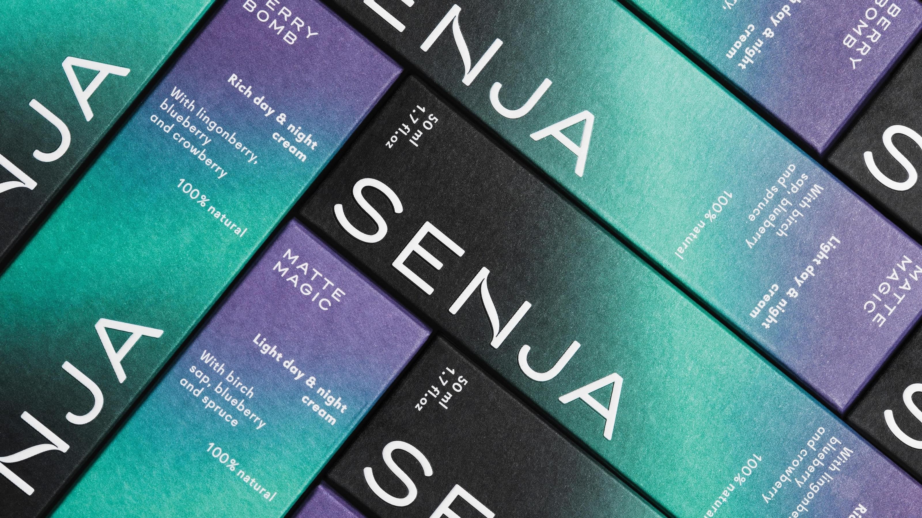 Senja Cosmetics identity by Werklig