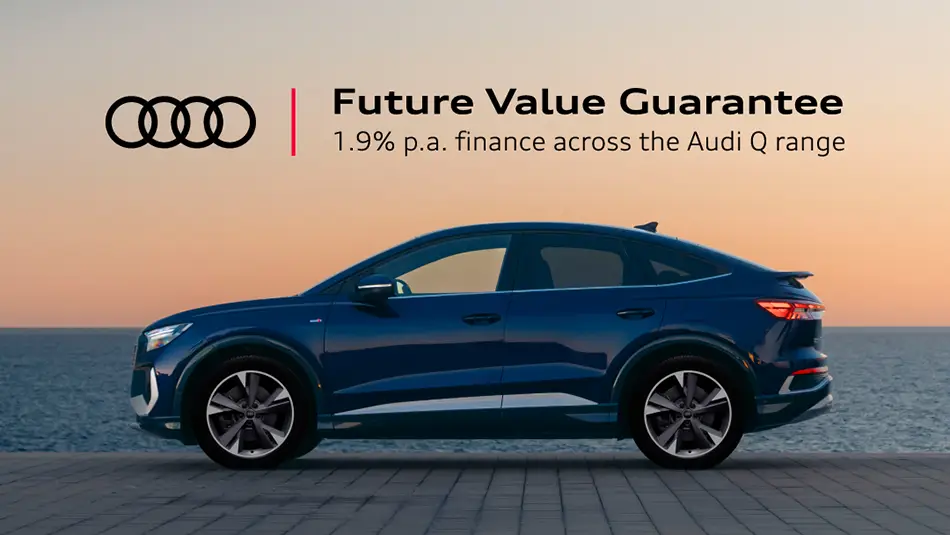 Audi Future Value Guarantee - Drive away with a new level of assurance.