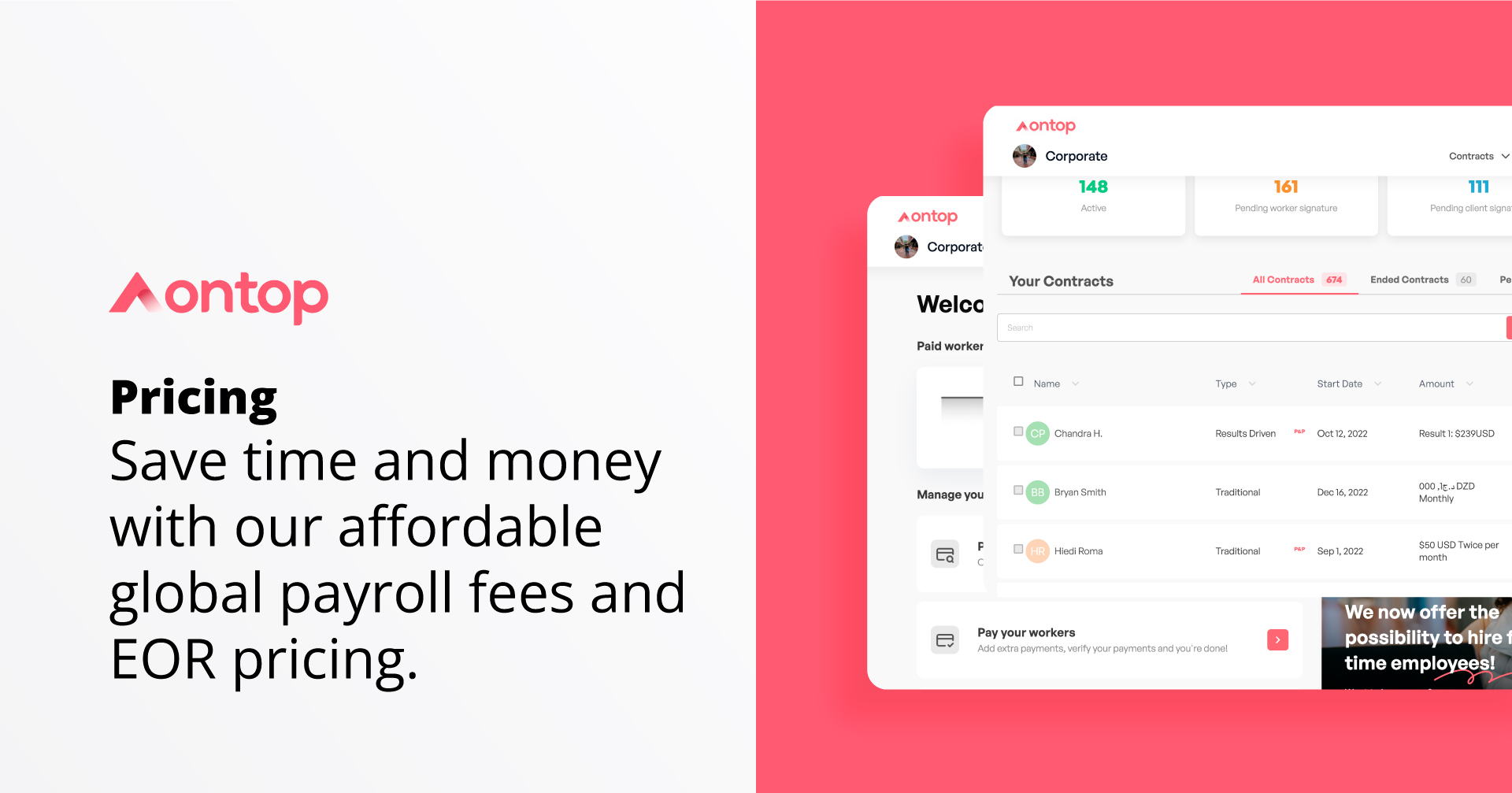 Ontop Payroll Fees & EOR Pricing: Affordable Global Solutions