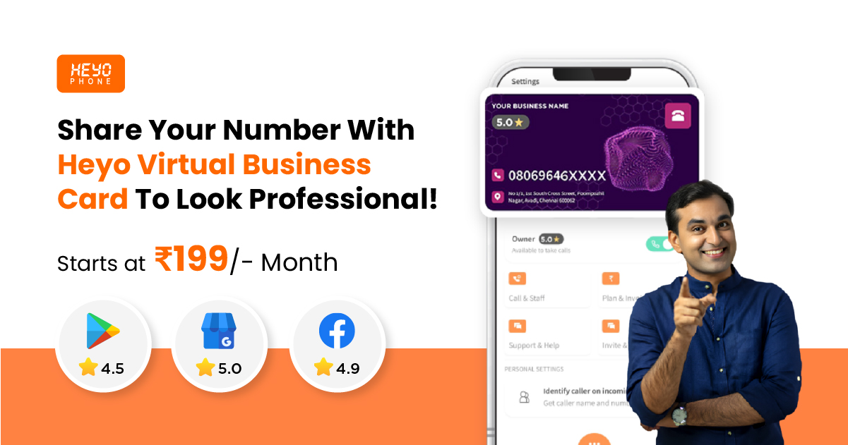 Customized Virtual Business Card for Your Business | Heyo
