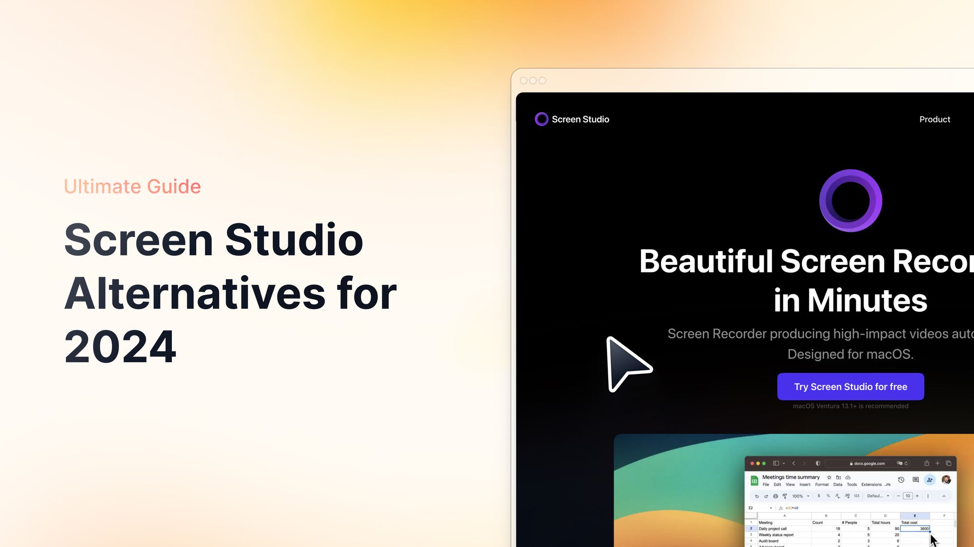 Top 8 Screen Studio Alternatives [2024 Edition] | Arcade Blog