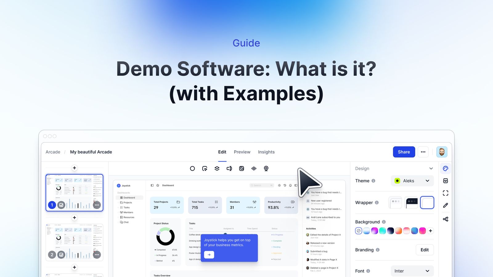 Demo Software: What Is It? [Plus Top Tools for 2024] | Arcade Blog