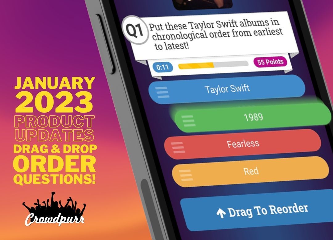 Drag & Drop Order Questions - January 2023