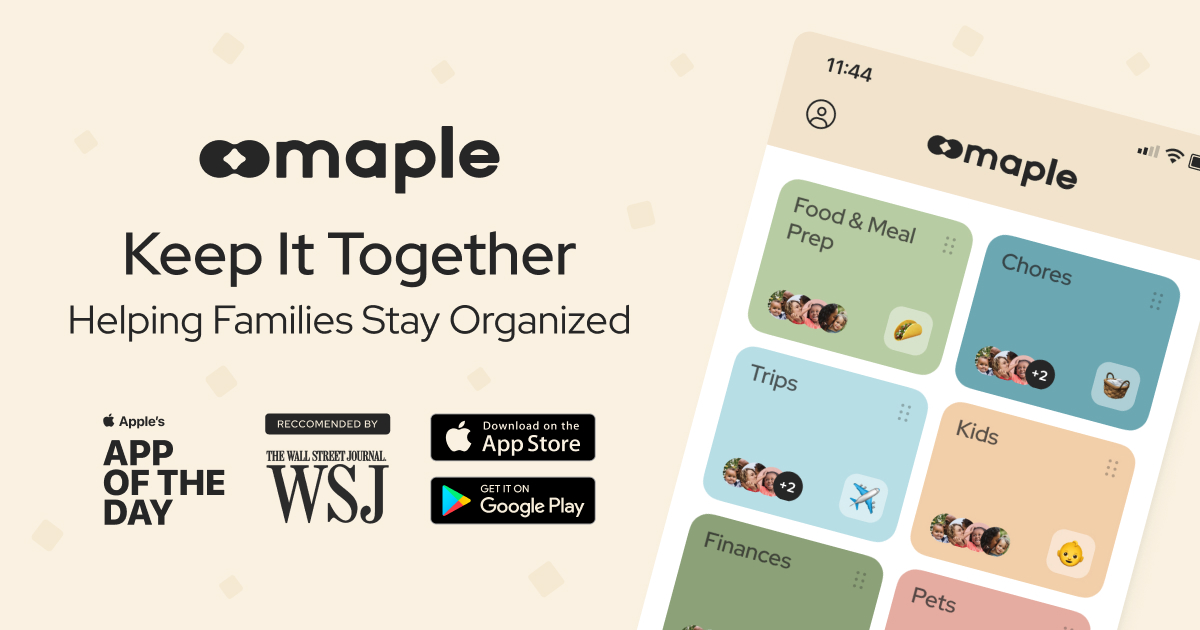 Maple App - Family Organizer