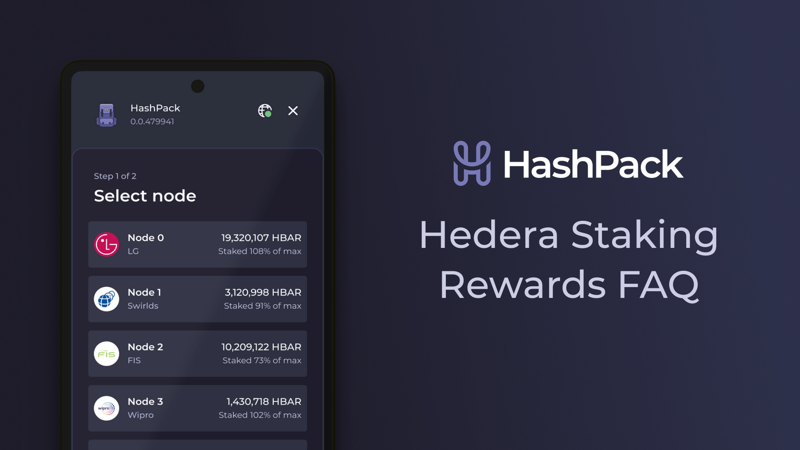 Hedera staking rewards FAQ | HashPack Web3 wallet