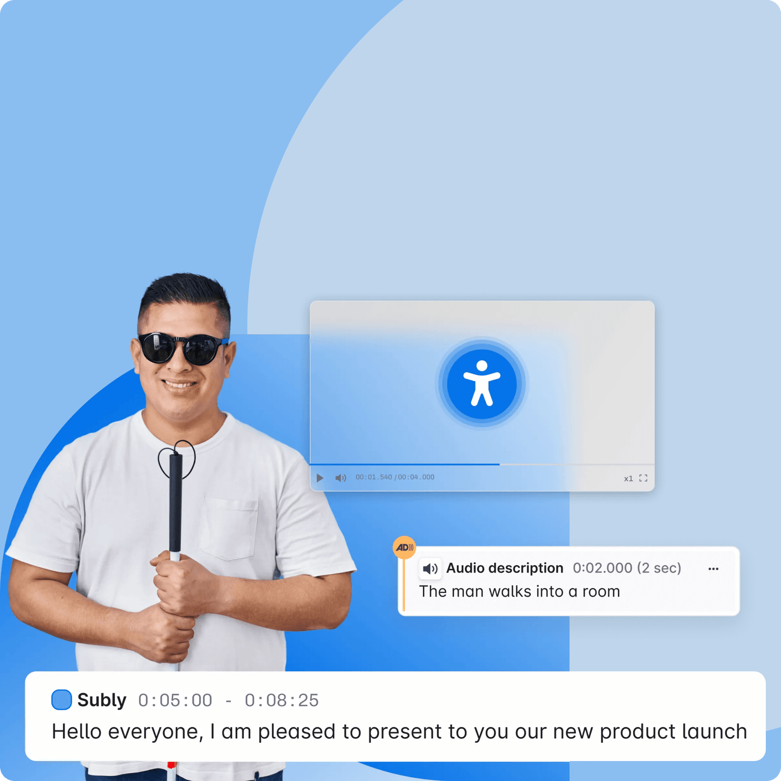 Subly: Accessibility, Subtitles, Captions (CC), Translation, Audio ...