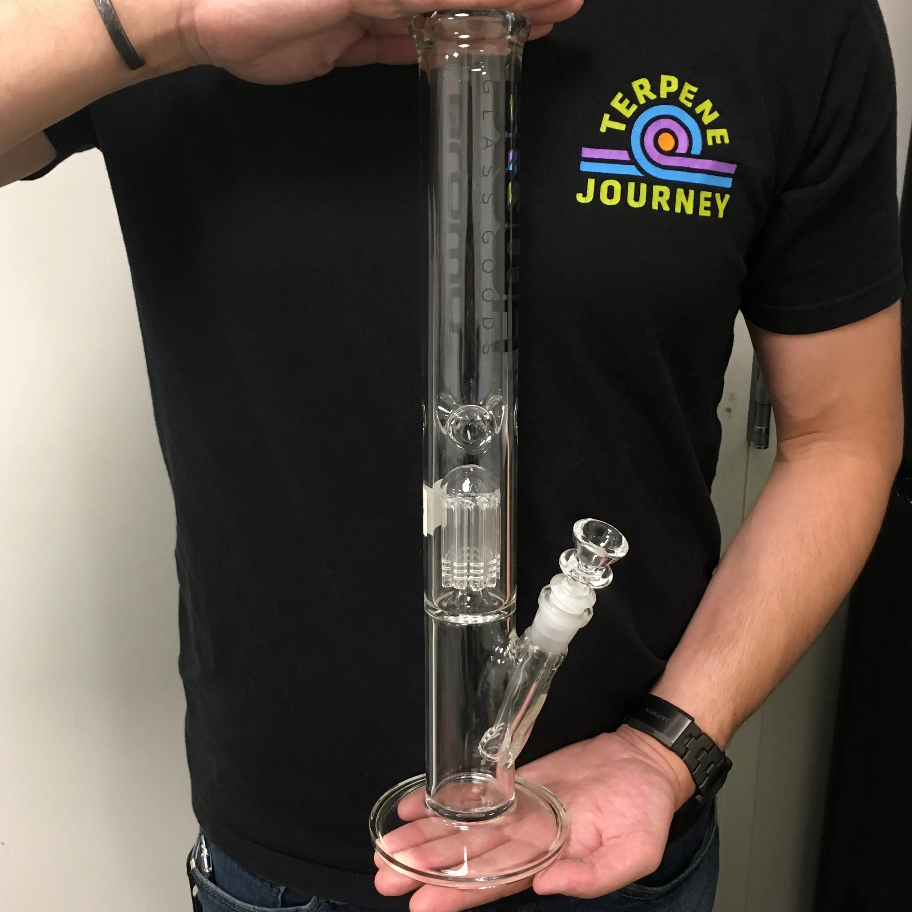 Witch Dr. 15" 10 Arm Tree Perc. Straight Bong | Blown