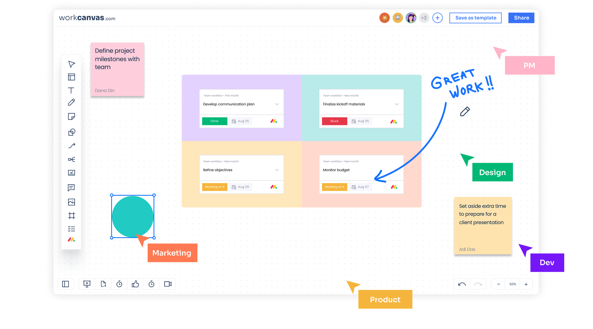 WorkCanvas for monday.com Users | Enhance Collaboration with Digital ...