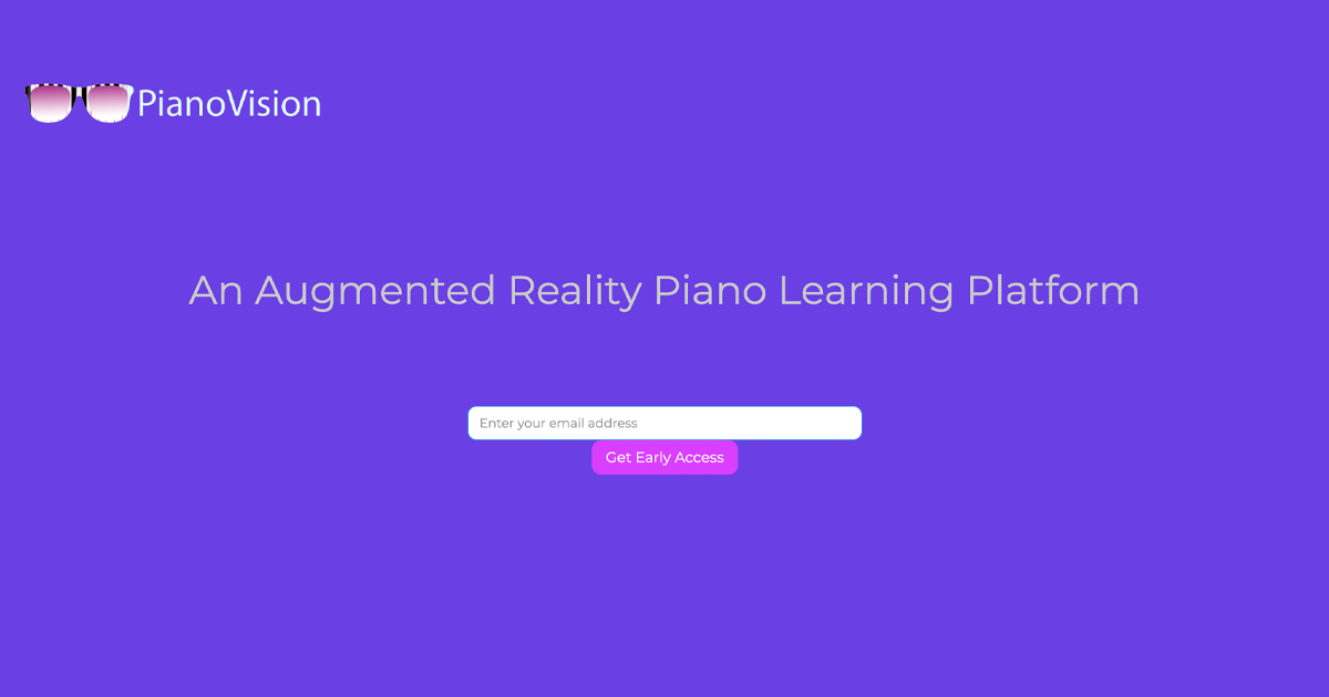 PianoVision - An Augmented Reality Piano Platform