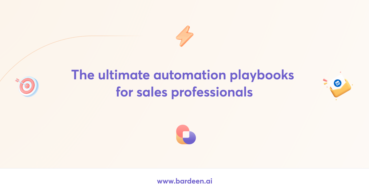 The ultimate automation playbooks for sales professionals