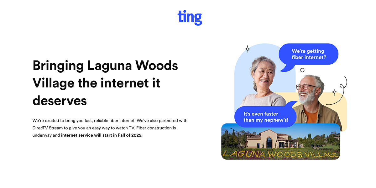 Fiber Internet in Laguna Woods Village | Ting Internet