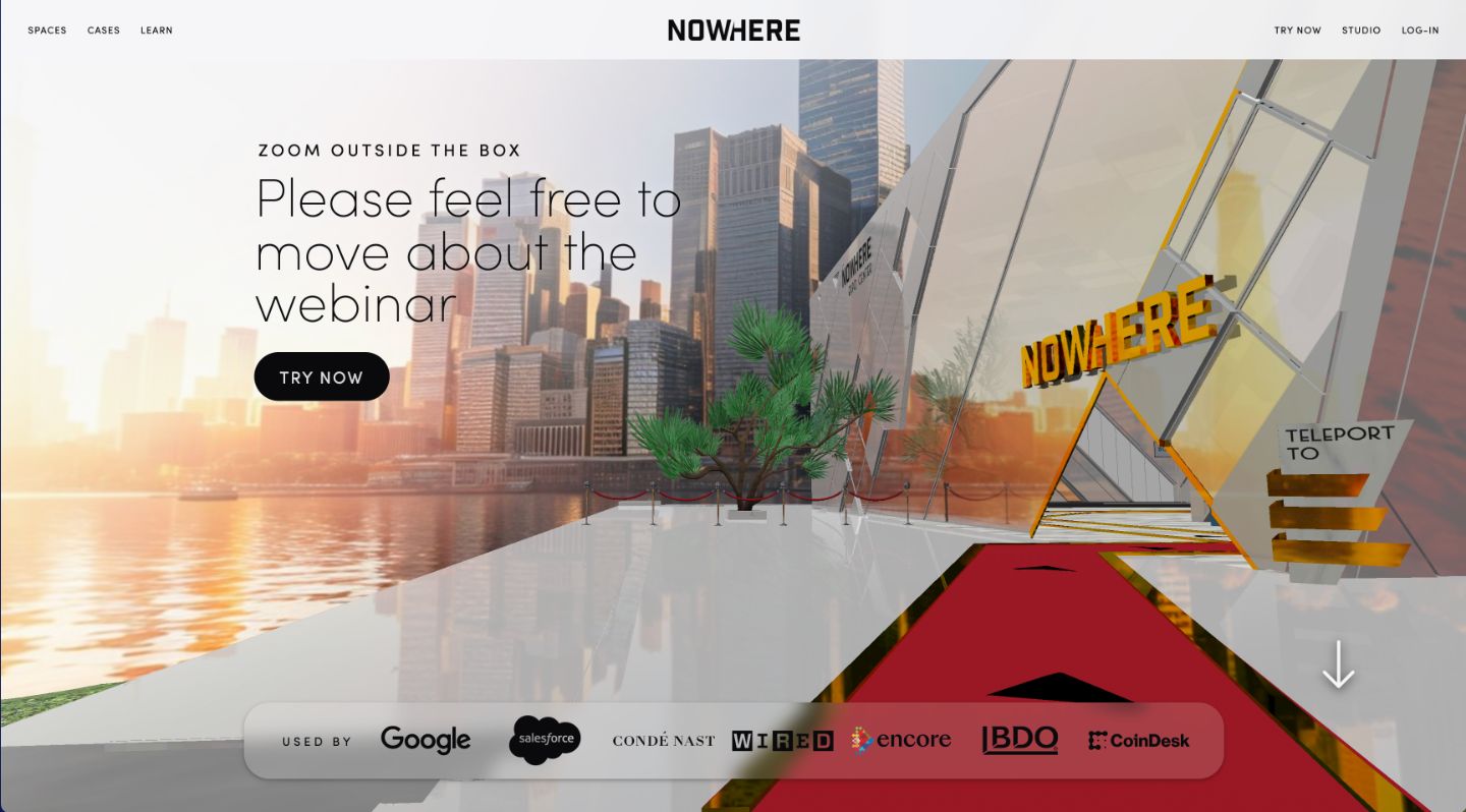 Brand New NOWHERE.io