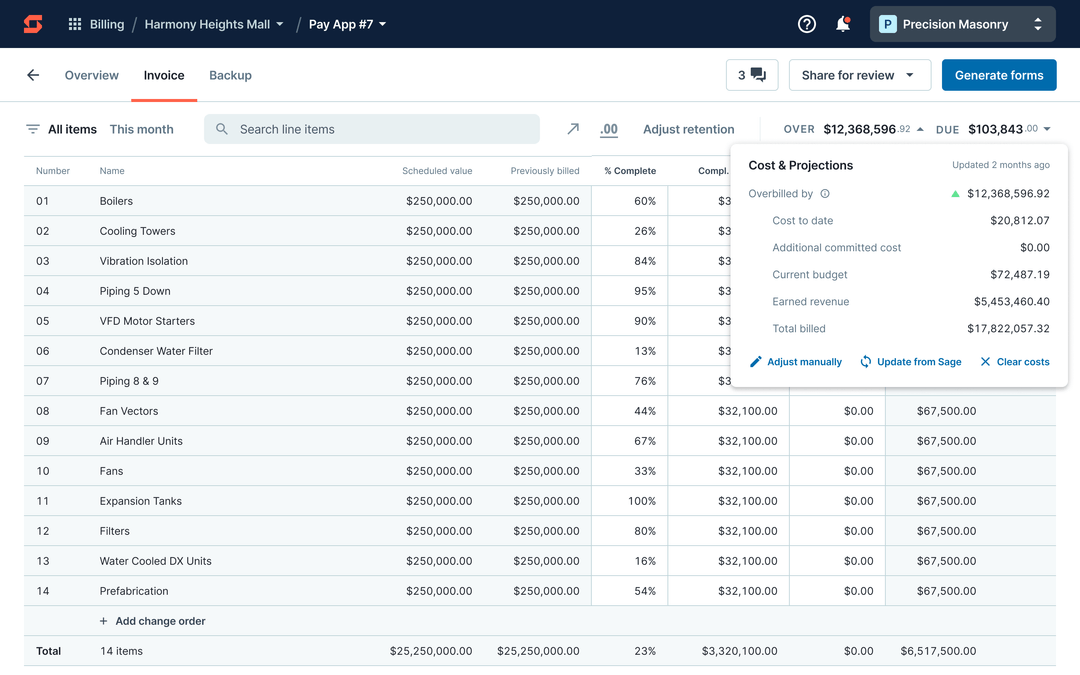 Construction Payment Application Software | Siteline