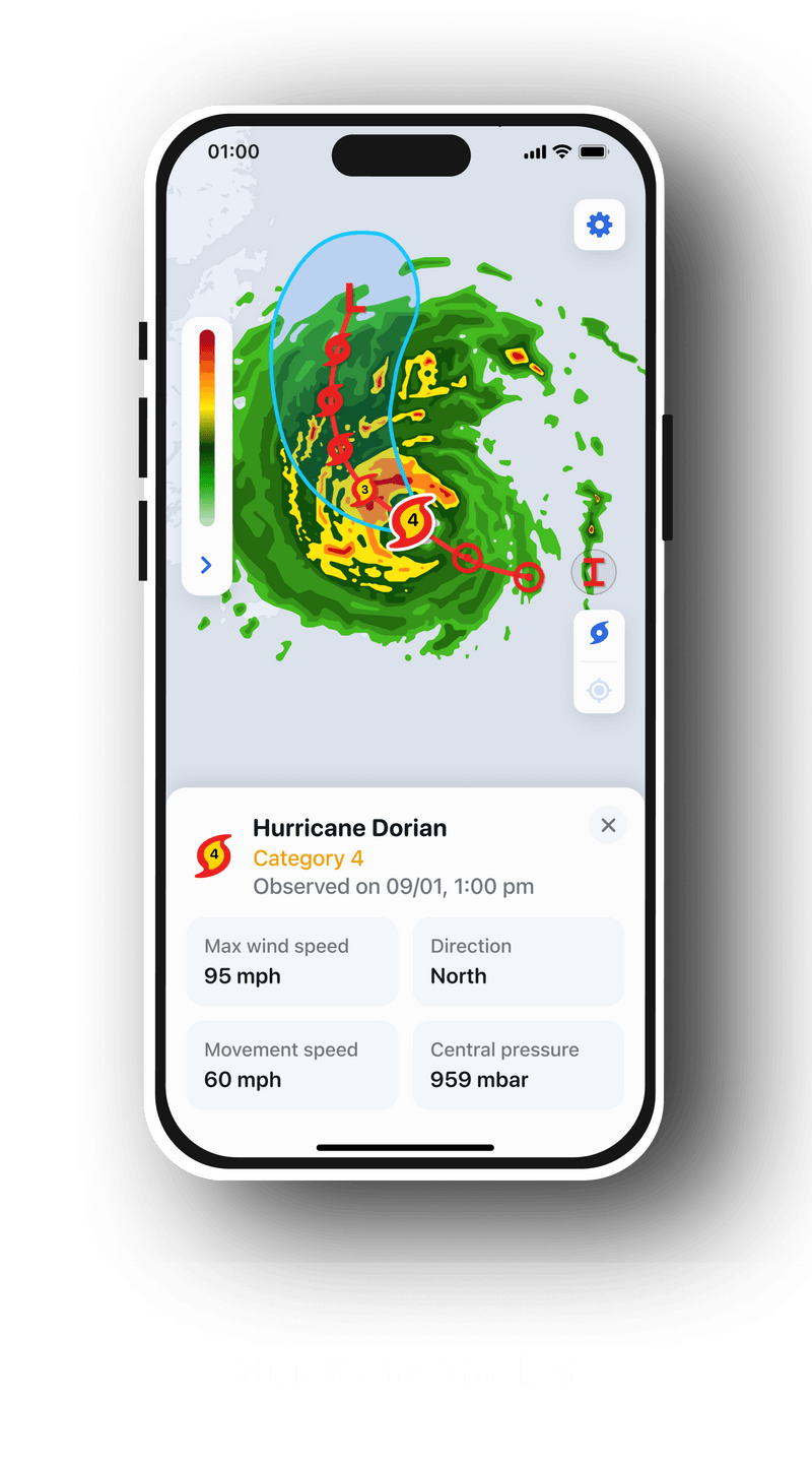 Rainbow Weather: AI Forecast, Local Radar, Hurricane Tracker
