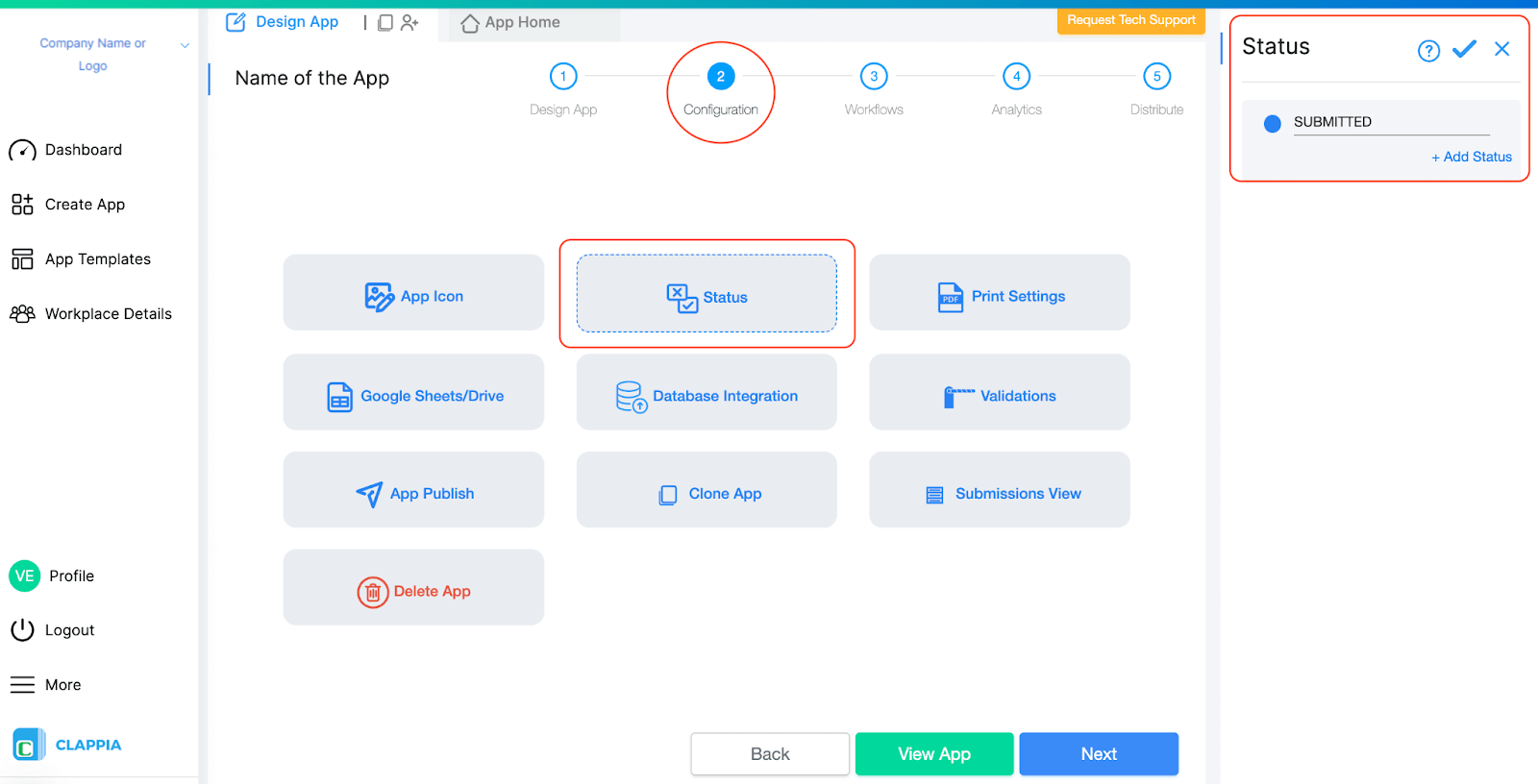 How to set review status on submissions | Clappia