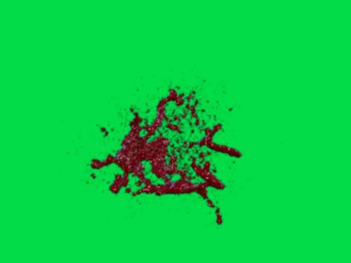 Blood Splatter Green Screen Overlay