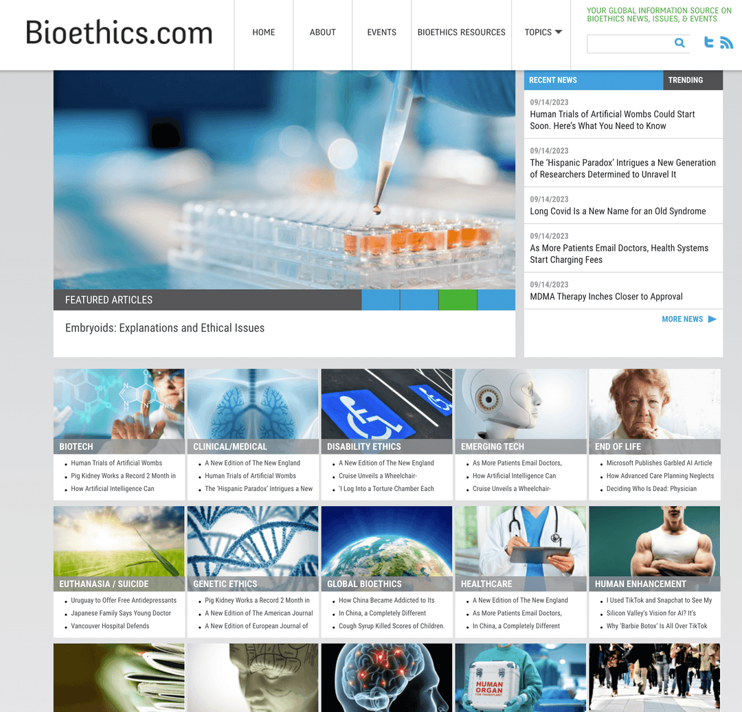 The Center for Bioethics & Human Dignity