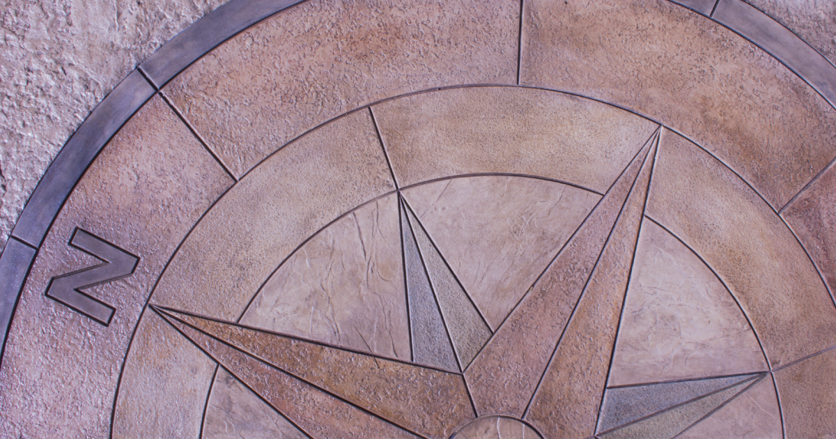 Colored Concrete Designs Medallions