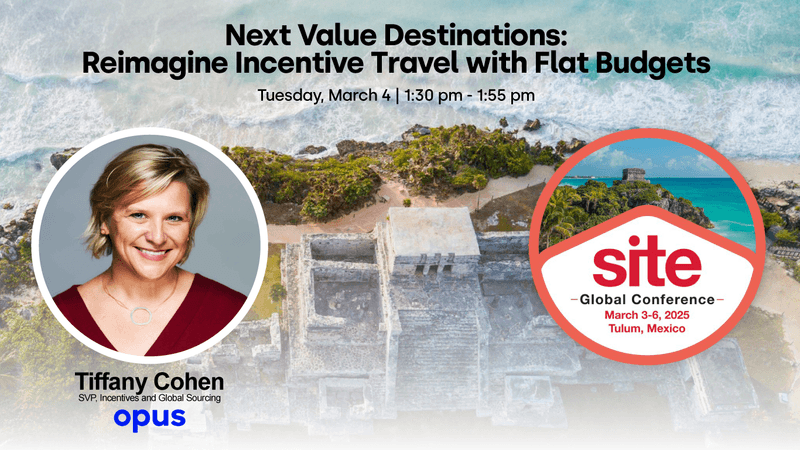 Tiffany Speaking at SITE Global 2025 | Opus Agency