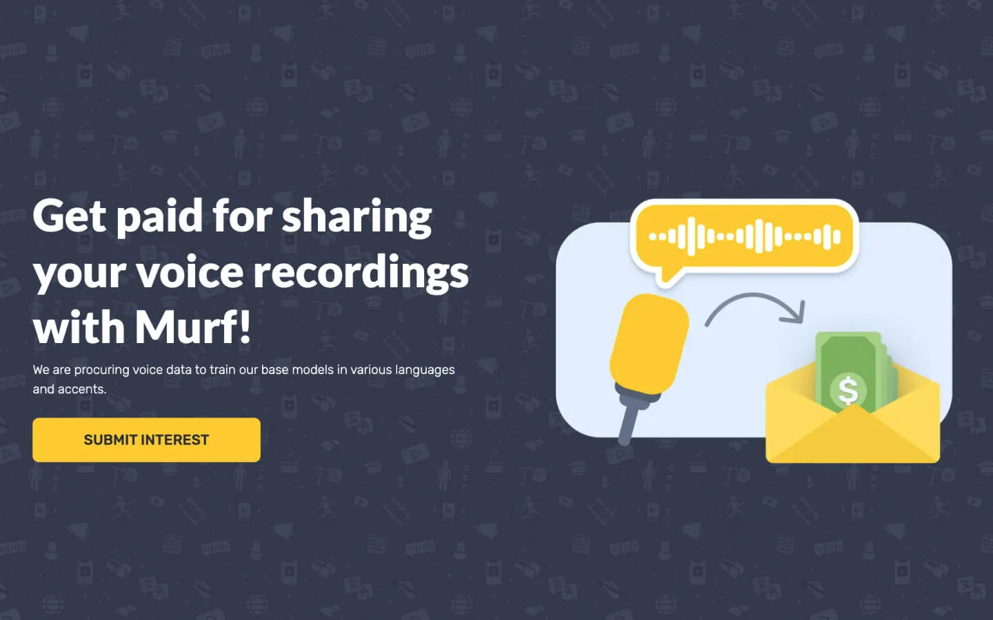 Voice Data Sourcing - Sell Your Data to Murf AI