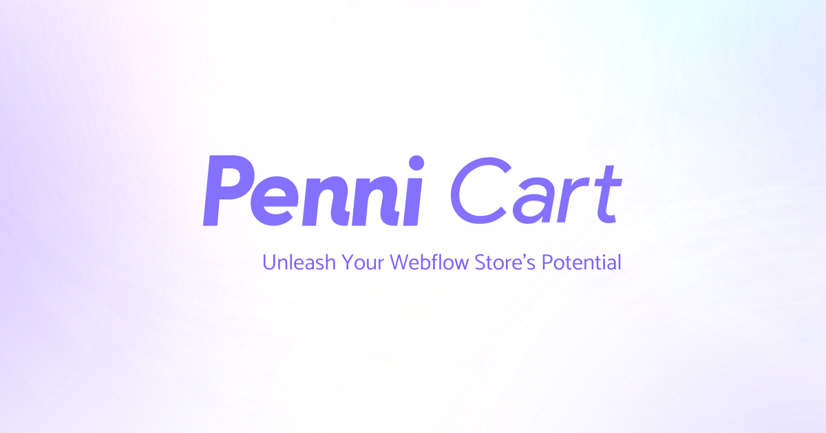 Customizable Webflow E-Commerce Shopping Cart | Penni Cart