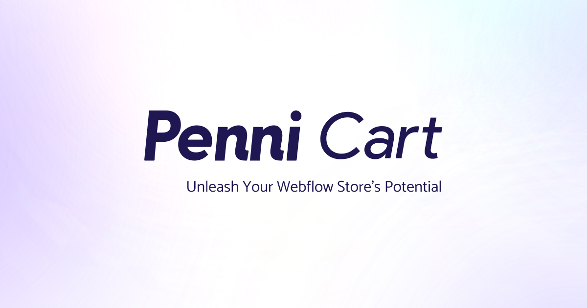 Access to PenniCart's Ecommerce Components | Webflow Ecommerce Library