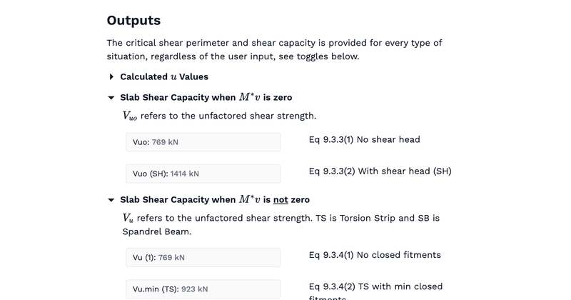 Check Punching Shear Capacity to AS 3600-2018 | CalcTree