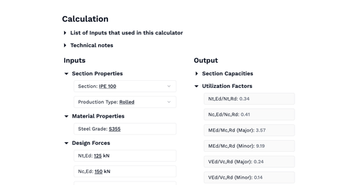 Design Steel Sections According to Eurocode 3 | CalcTree