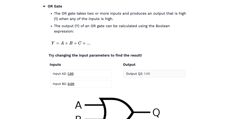 Simulate Logic Gates Operations | CalcTree