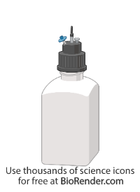 Free Square bottle (with screw cap) Icons, Symbols & Images | BioRender