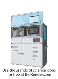 Free Molecular testing system (Cobas 5800, door open) Icons, Symbols ...