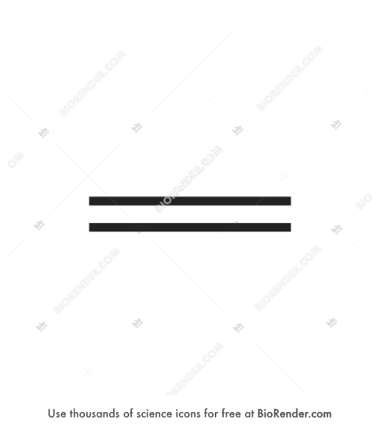 Free Line bond (double, editable) Icons, Symbols & Images | BioRender