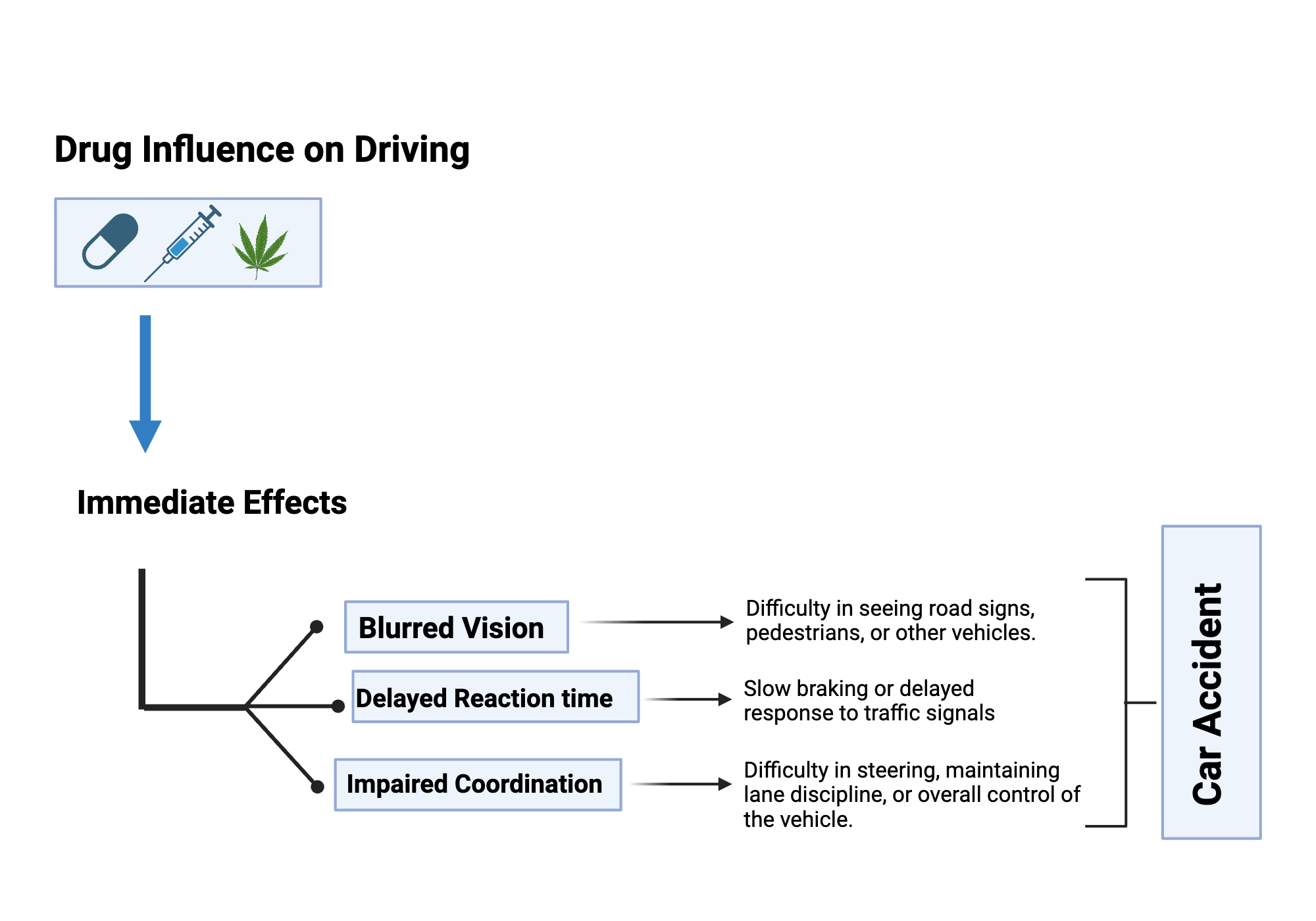 Impact of drugs on driving | BioRender Science Templates