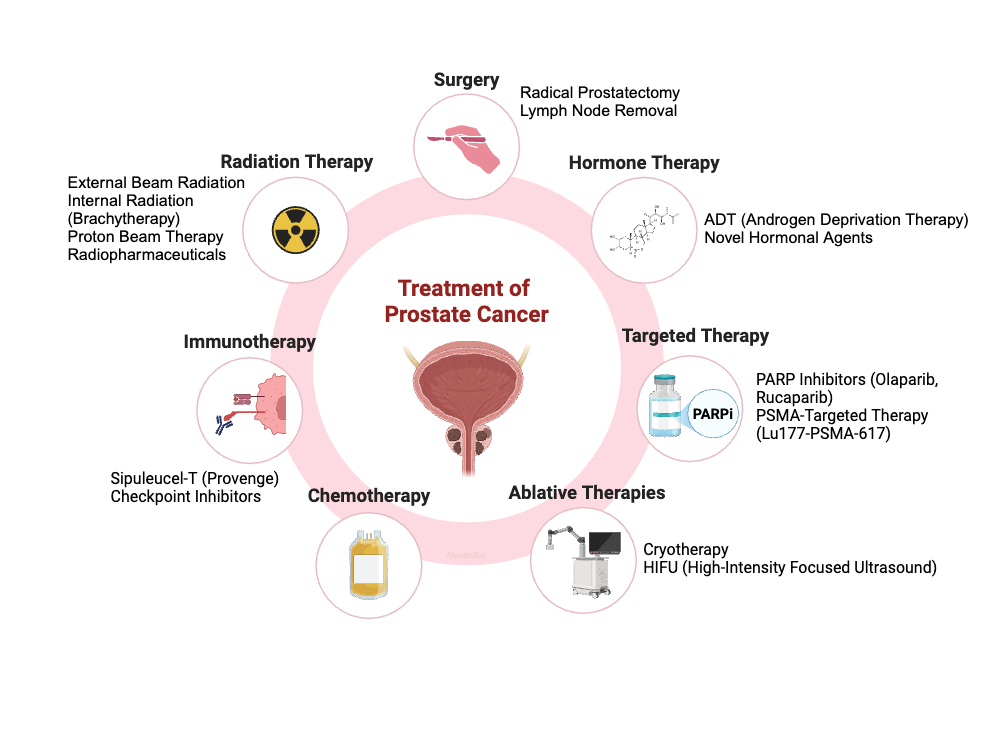 Current Treatment of Prostate Cancer | BioRender Science Templates
