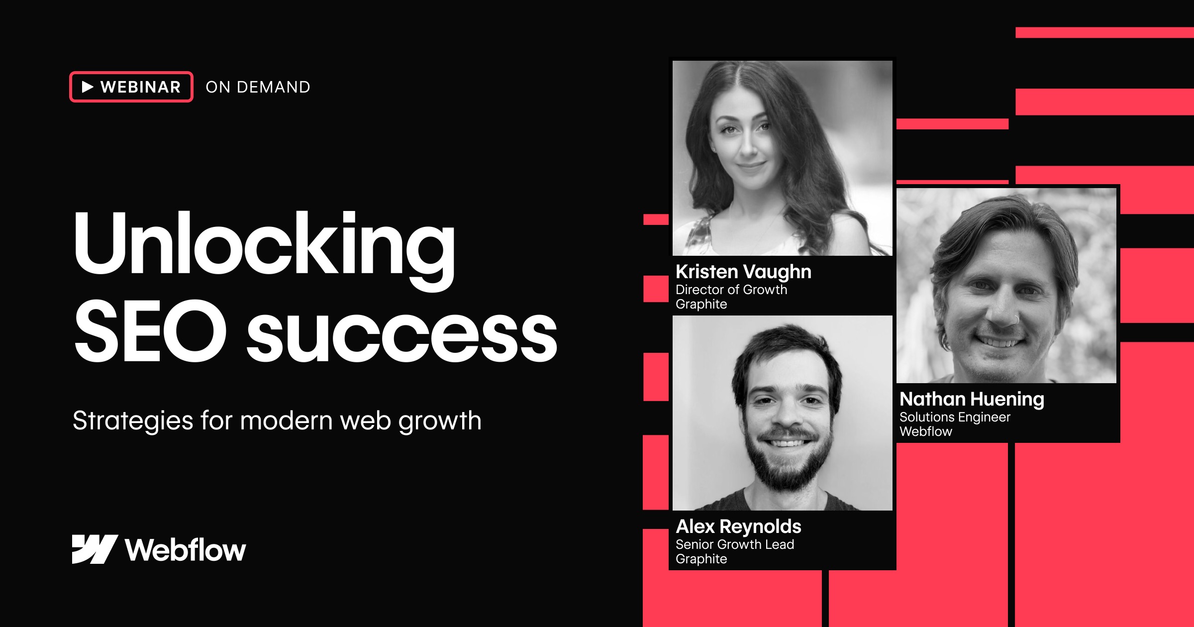 Unlocking SEO success | Webflow Webinars