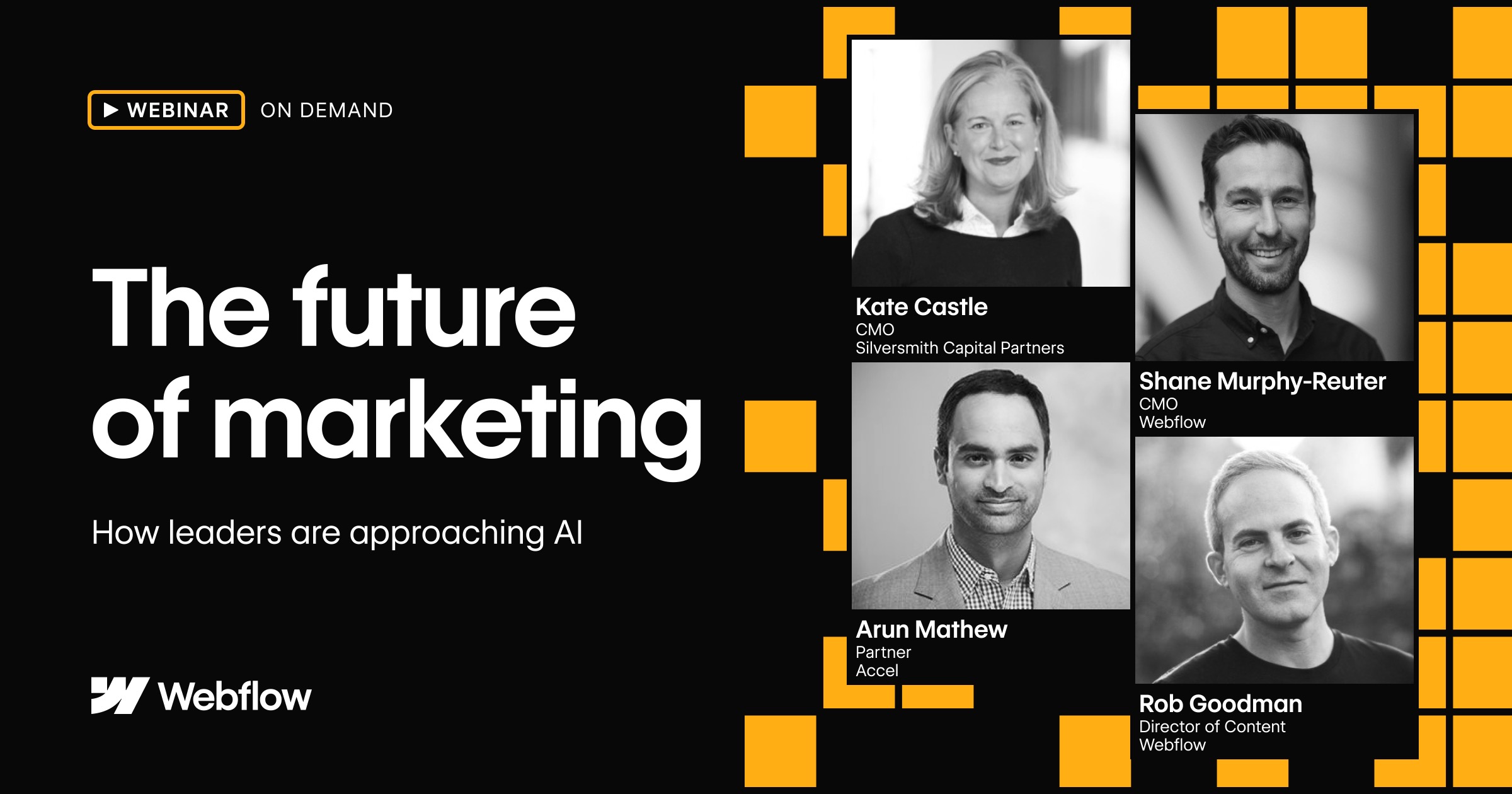 The future of marketing | Webflow Webinars
