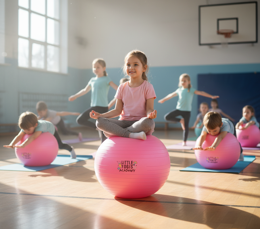 The Best Stability Ball Yoga Poses & Games for Kids (That Build Balance ...