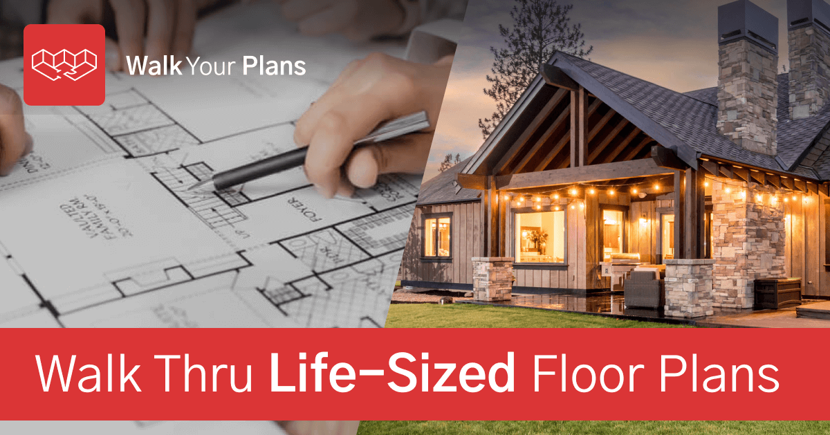 Walk Your Plans - Life-sized floor plans for custom homebuilders ...