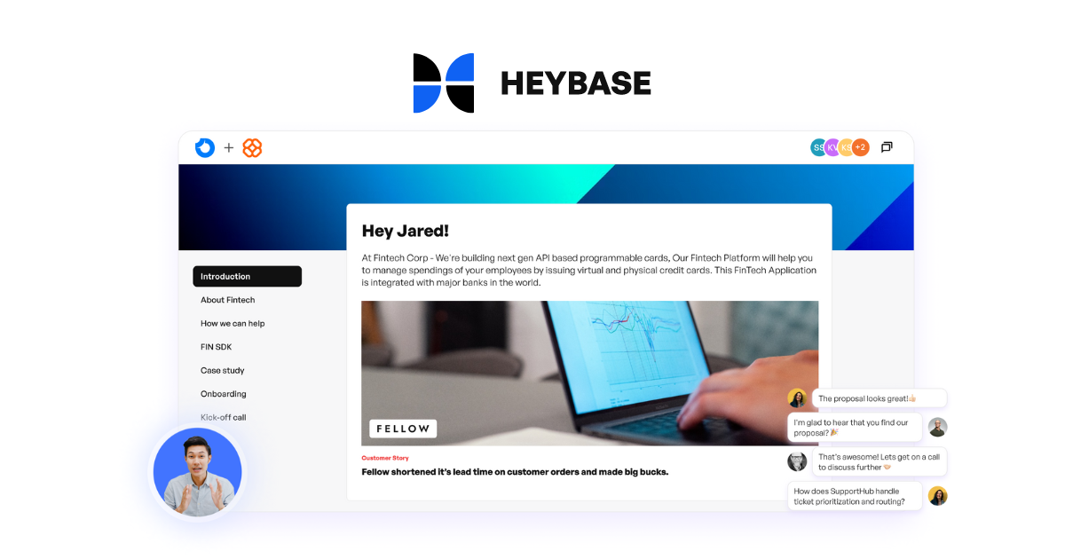 Heybase - Digital Sales Room Software