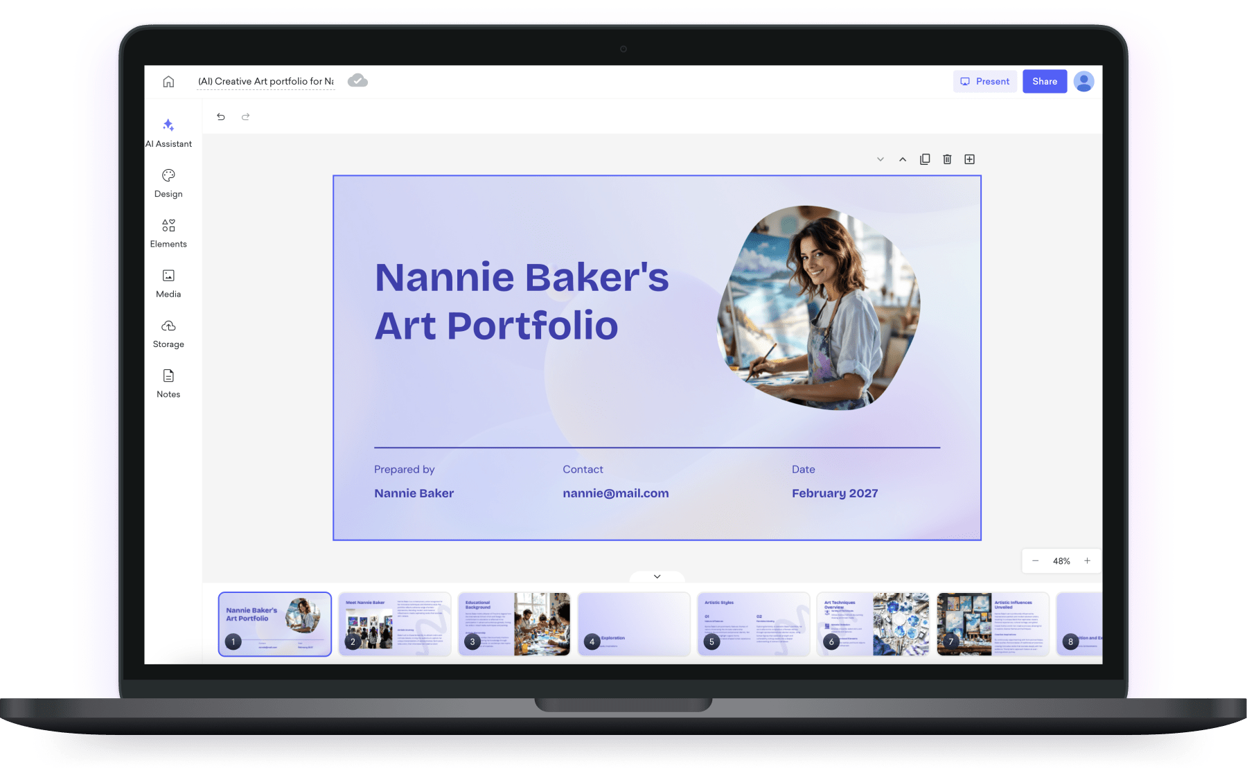 AI Online Portfolio Maker | Professional Portfolios for Freelancers ...