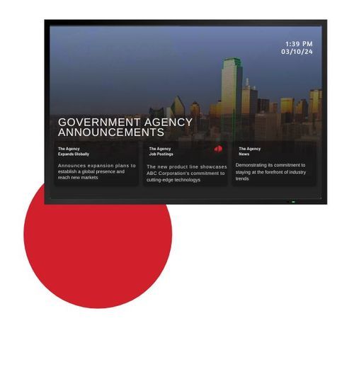 Digital Signage for Government Agencies | Wallboard