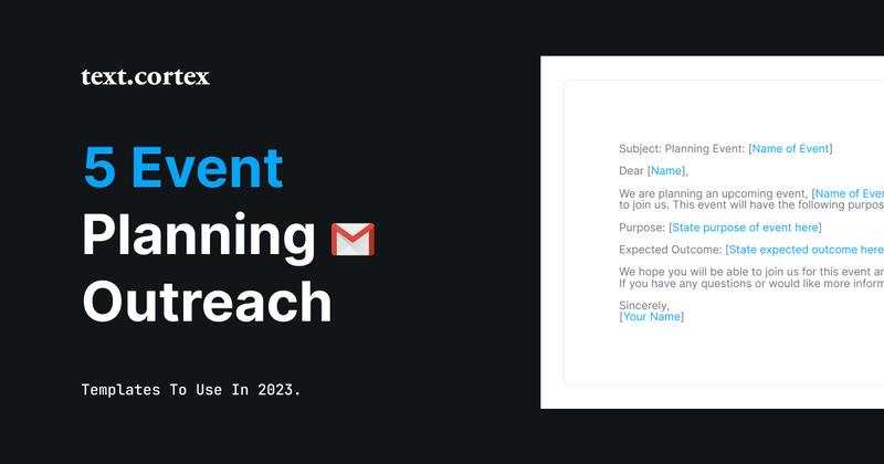 5 Event Planning Email Outreach Templates To Use in 2025
