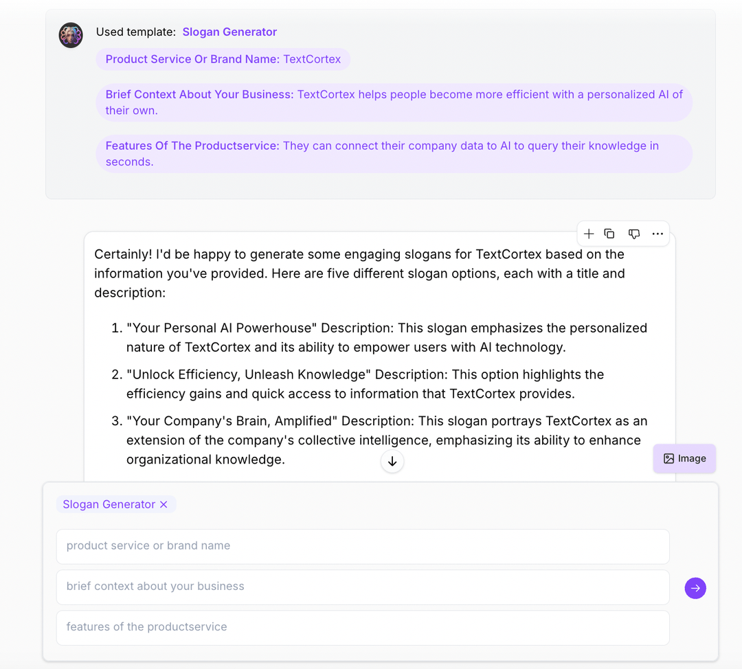 Slogan Generator door TextCortex