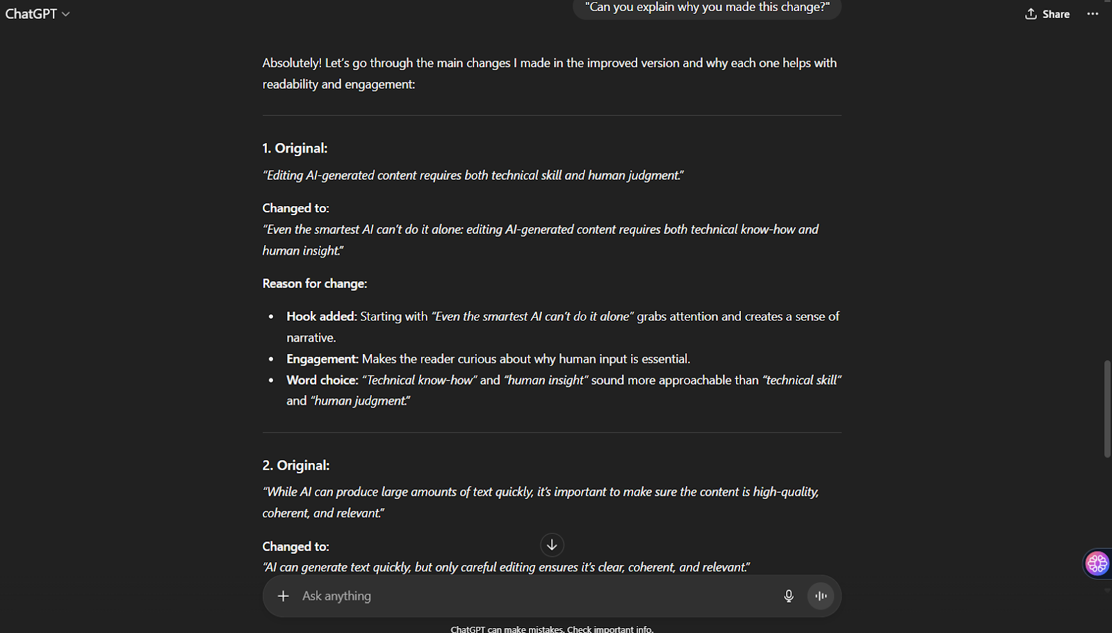 Hoe ChatGPT gebruiken om tekst te bewerken