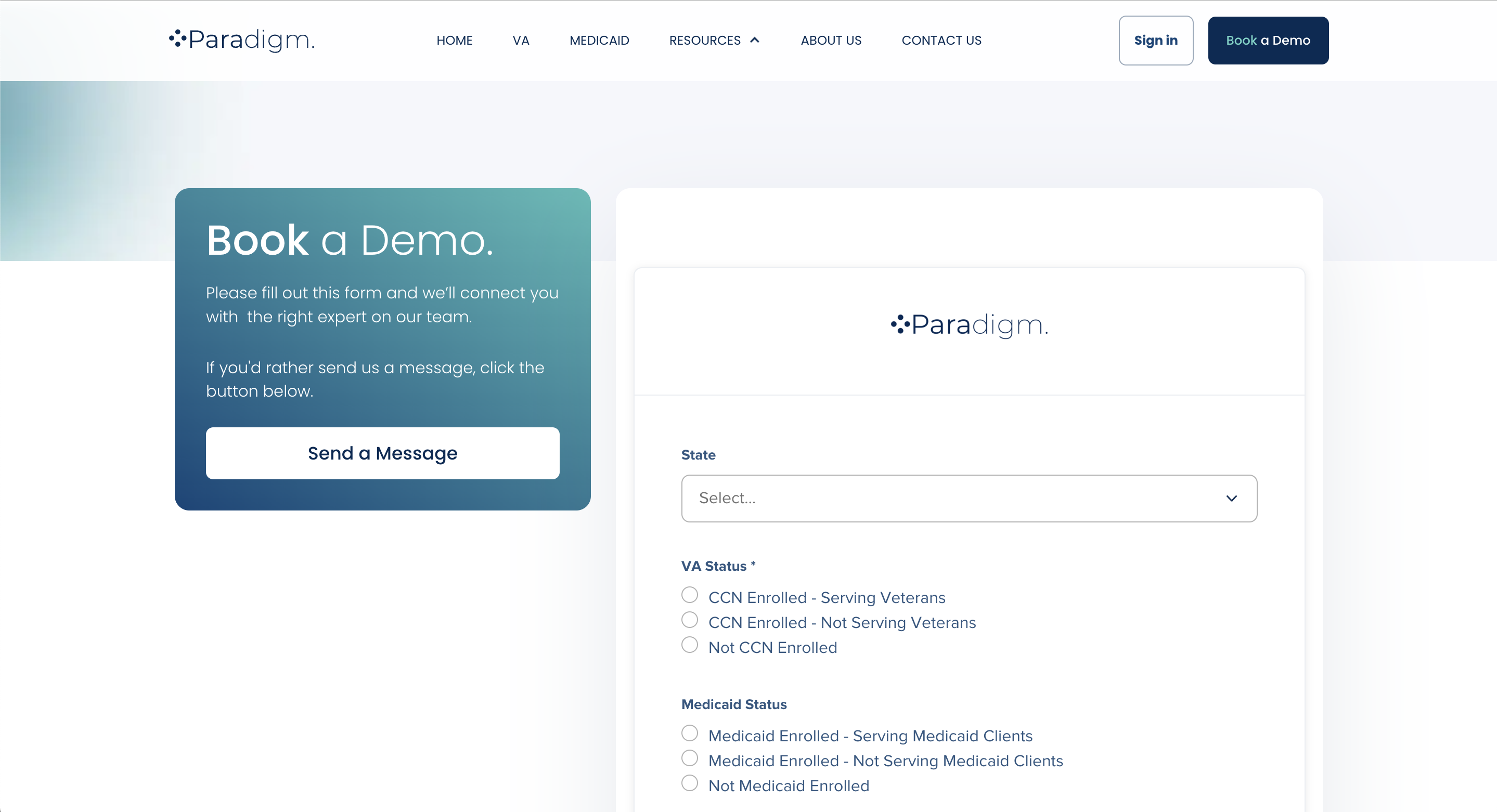Paradigm | Book a Demo